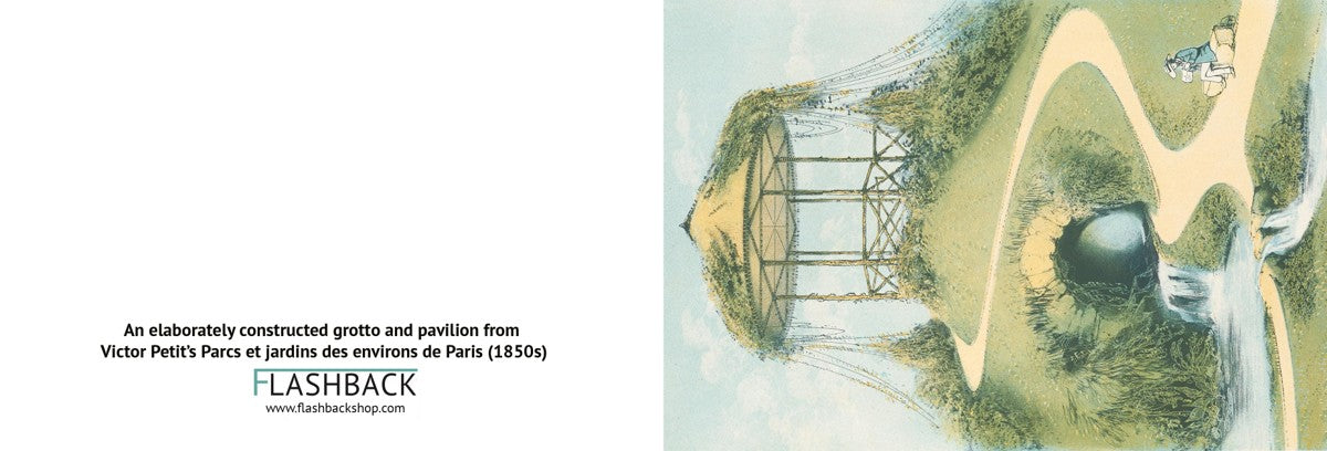 An elaborately constructed grotto and pavilion from Victor Petit’s Par ...