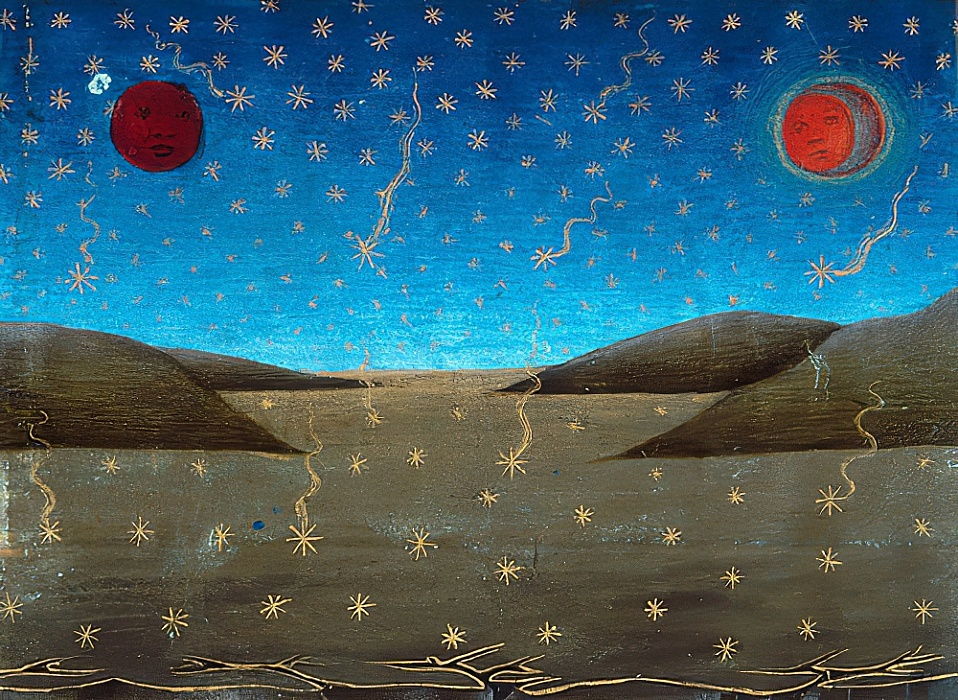 The Death of the Sun and Moon by Cristoforo de Predis, 1476 - Postcard ...