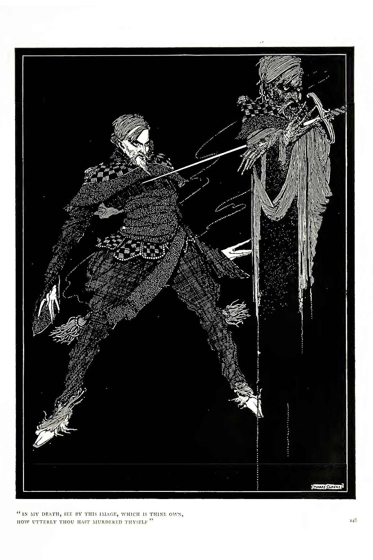 William Wilson by Harry Clarke for Edgar Allan Poe’s Tales of Mystery ...
