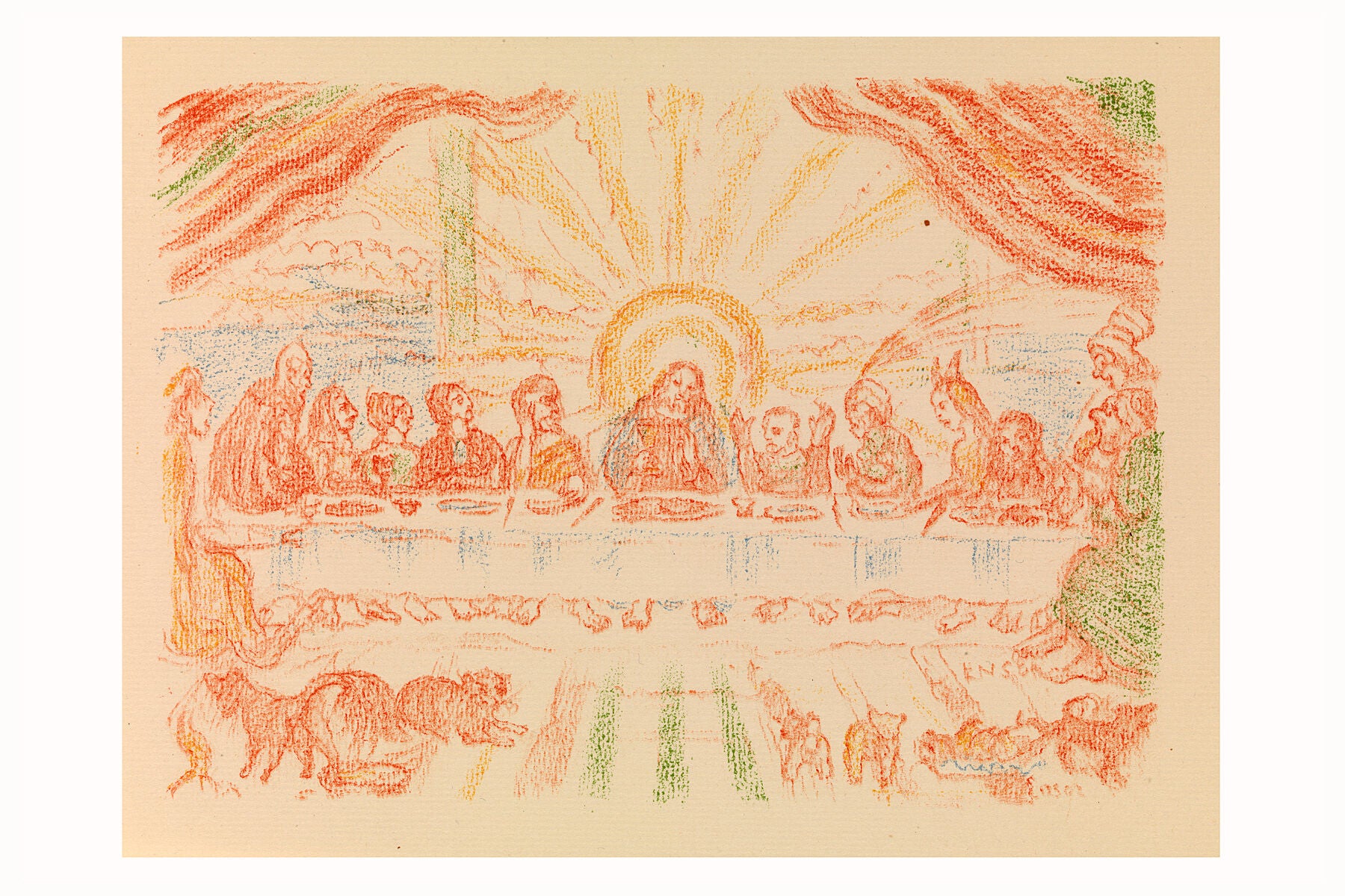 The Last Supper, Scenes from the Life of Christ by James Ensor, 1911-1 ...