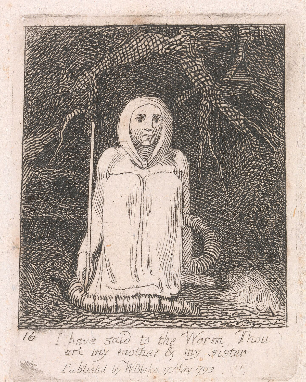 I Have Said to the Worm, Plate 18 from For Children The Gates of Parad ...