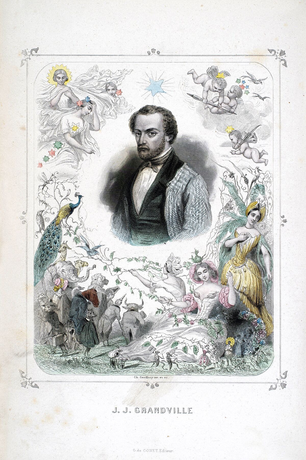 JJ Grandville Self-Portrait - 1849 – Flashback Shop