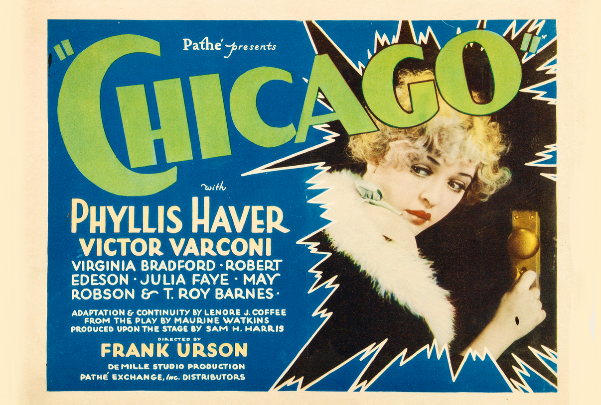 Poster for the movie Chicago, 1927 - Postcard – Flashback Shop