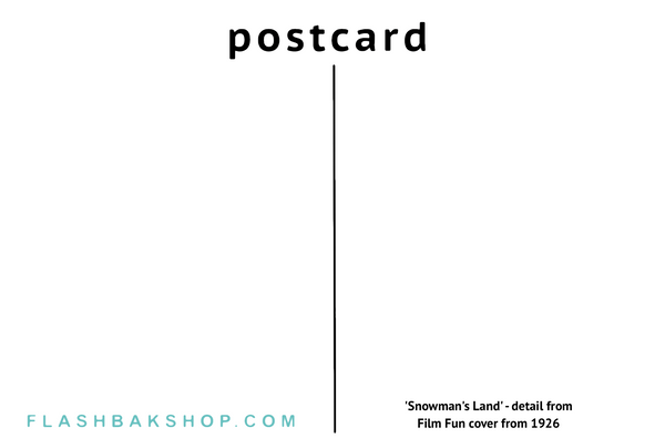 'Snowman's Land' design based on Film Fun cover from 1926 - Postcard ...